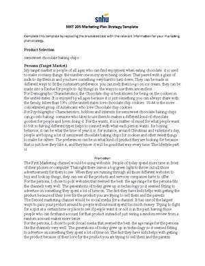 Module 7 Full Project - MKT 205 Project Vincent Thomas Southern New ...