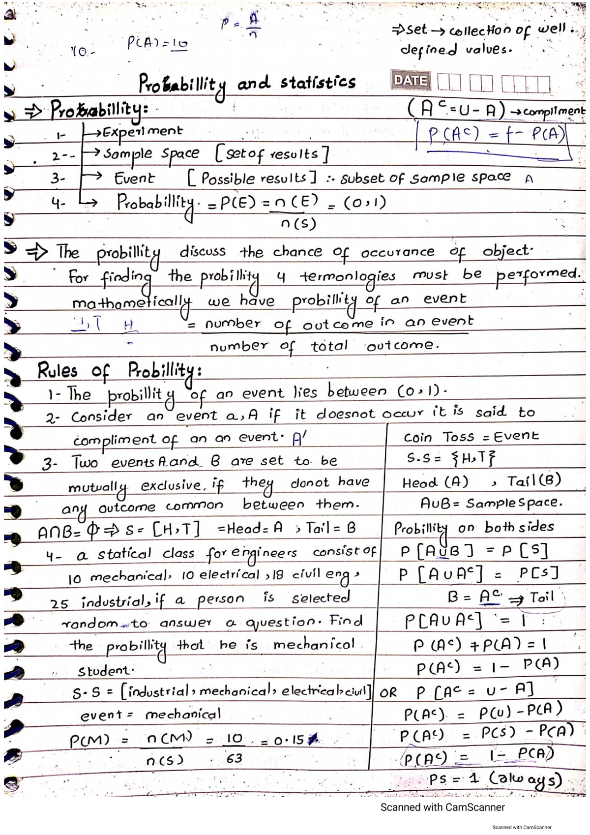 Probability Midterm Study Guide for Students - Studocu