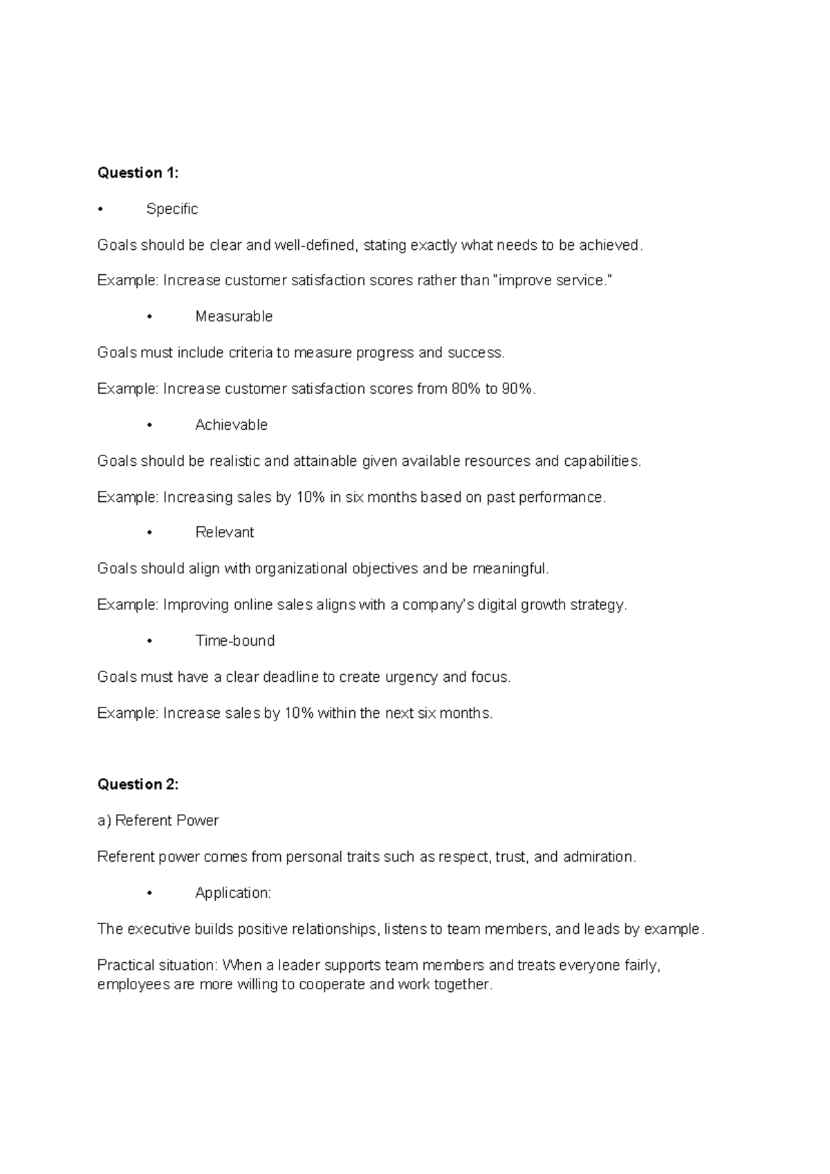 Tutorial 5: Goal Setting and Power Dynamics in Management (QISTINA 1B ...