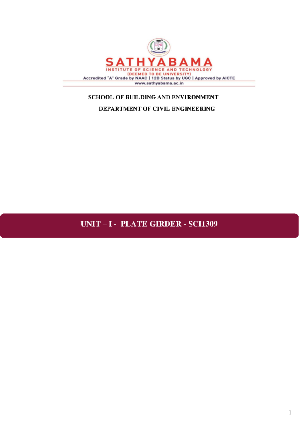 DSS-1: Chapter 1 - Design Principles of Plate Girders and Roof Trusses ...