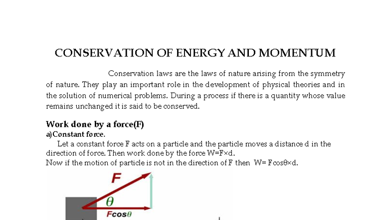 Conservation of Energy and Momentum: Key Principles and Applications ...