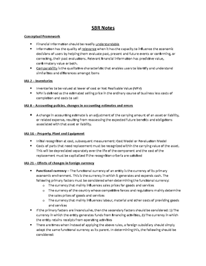 ACCA SBR Study Resources: Key Articles & Exam Techniques Overview - Studocu