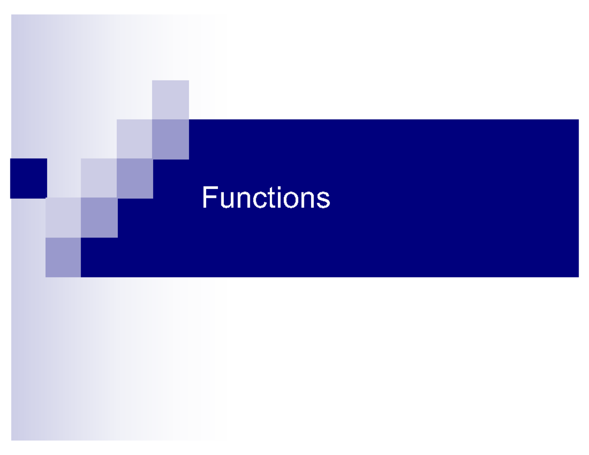 Functions Overview and Best Practices in Python (CS101) - Studocu