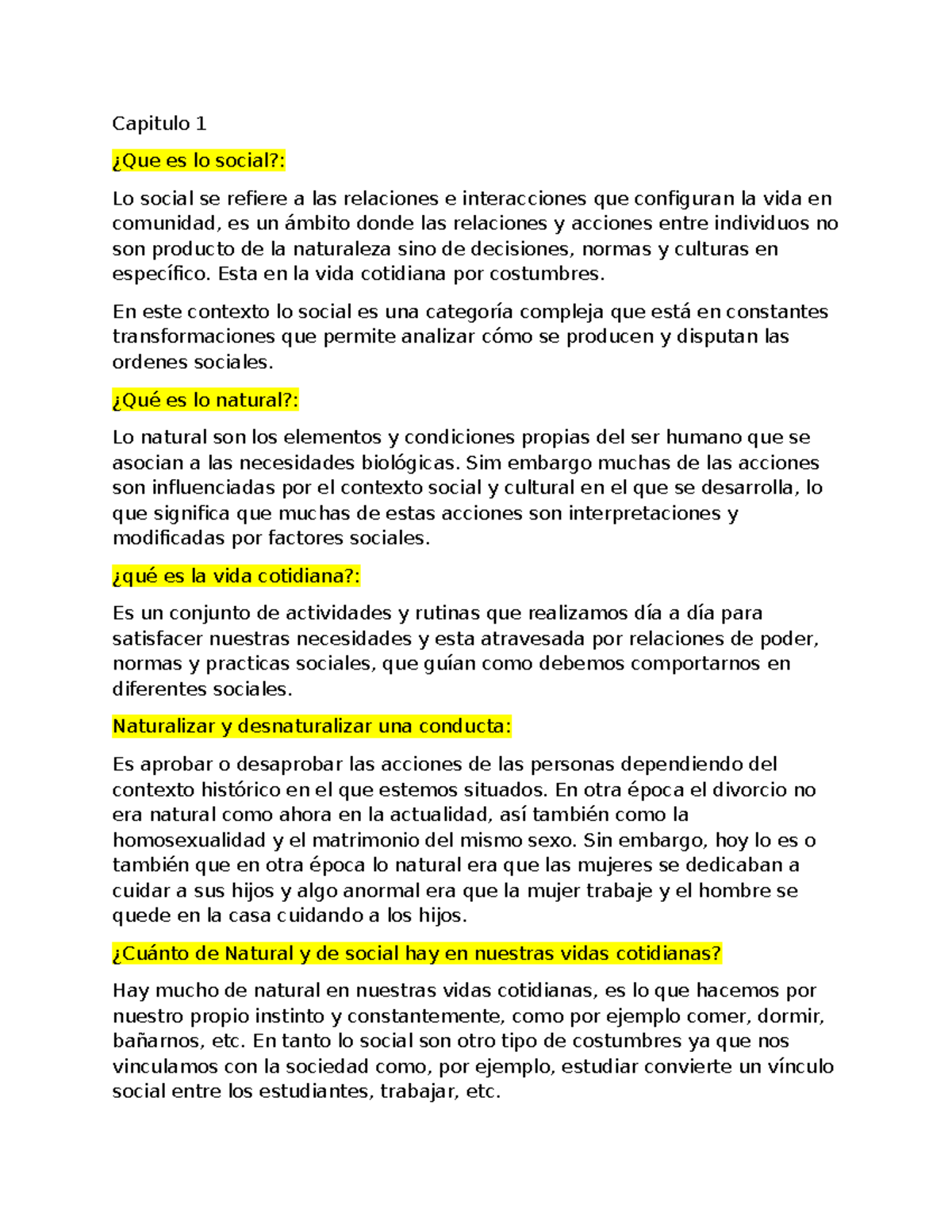 Capítulo 1: Lo Social y Lo Natural en la Vida Cotidiana - Sociología ...