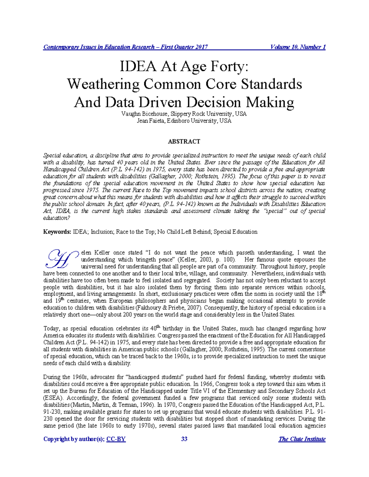 IDEA at 40: Navigating Challenges in Special Education Standards - IDEA ...