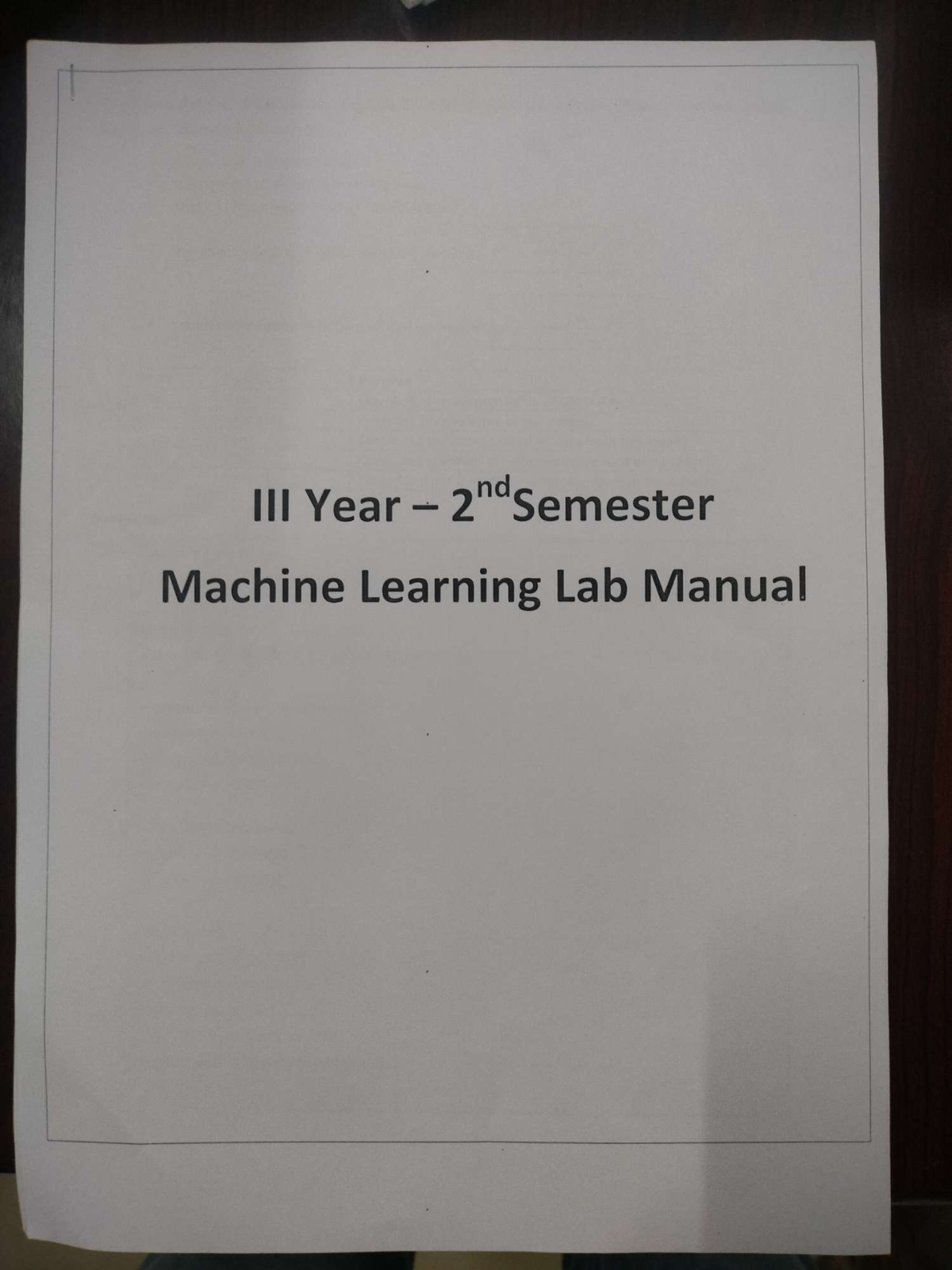 ML Lab Manual: Central Tendency & Regression Techniques (Year 2, Sem 2 ...