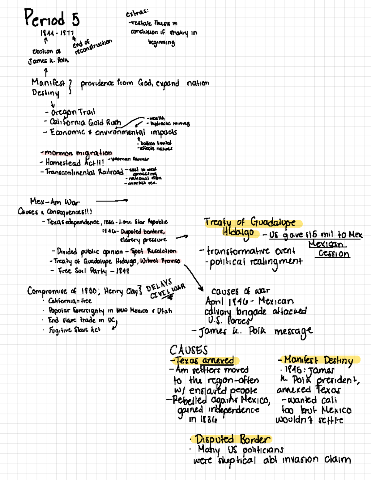 APUSH Unit 5 Review: Key Events and Themes in American History - Studocu