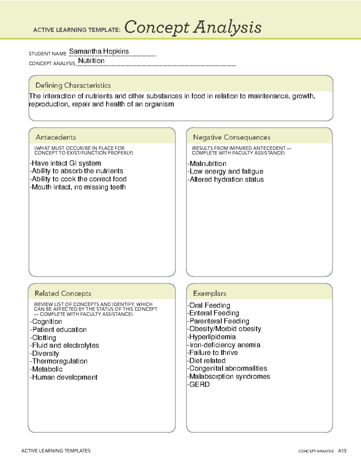 Concept analysis 2 final - ACTIVE LEARNING TEMPLATES CONCEPT ANALYSIS A ...