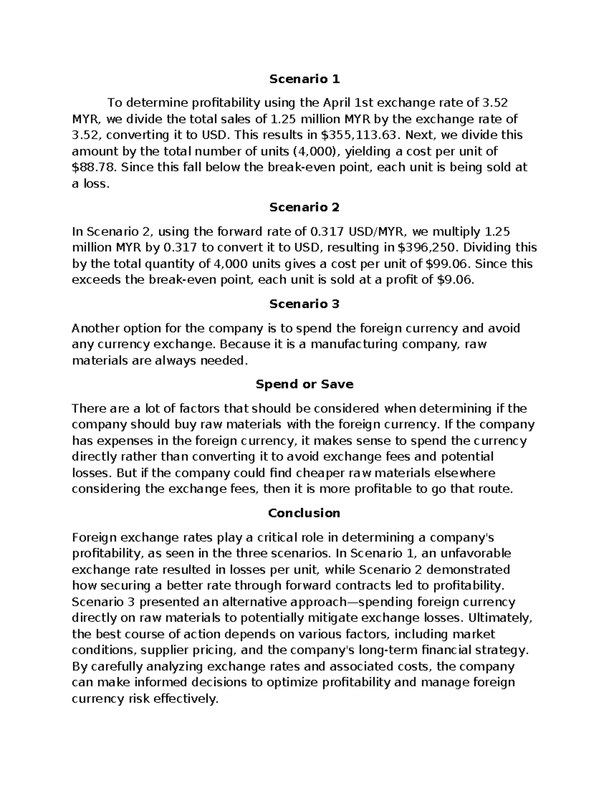 INT 220 - Module 4 Assignment: Analyzing Profitability via Exchange ...