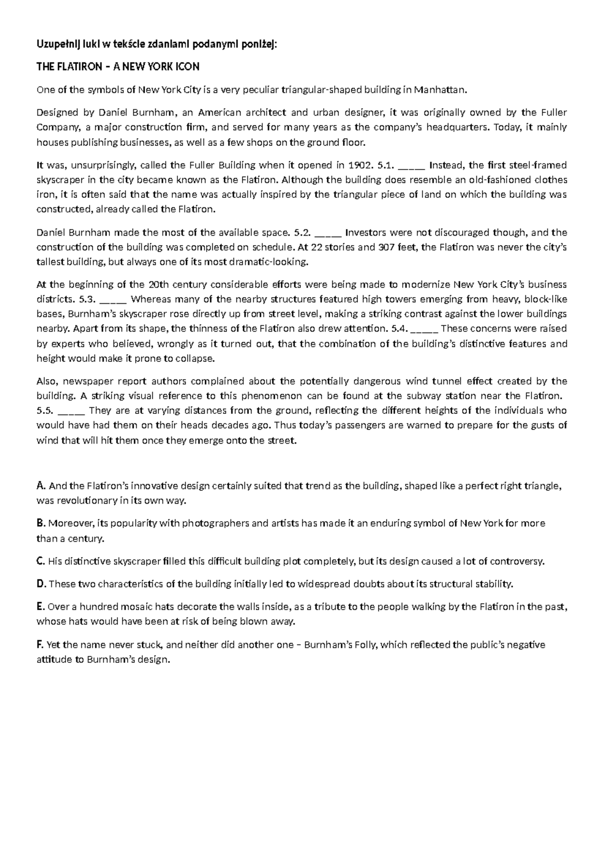 B1 Unit 5 Homework 1: Reading Comprehension and Analysis - Studocu