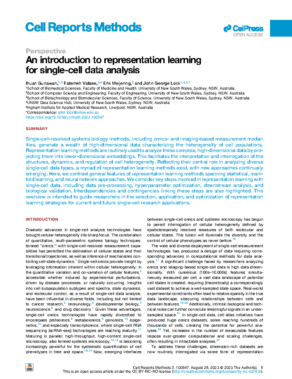 Representation Learning for Data Analysis: A Comprehensive Overview ...
