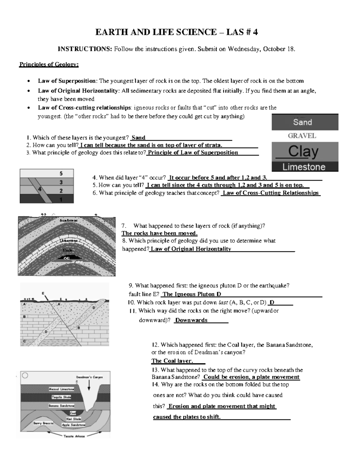 FUL-ABM-SAN Pedro - Geology Principles & Laws Notes - Studocu