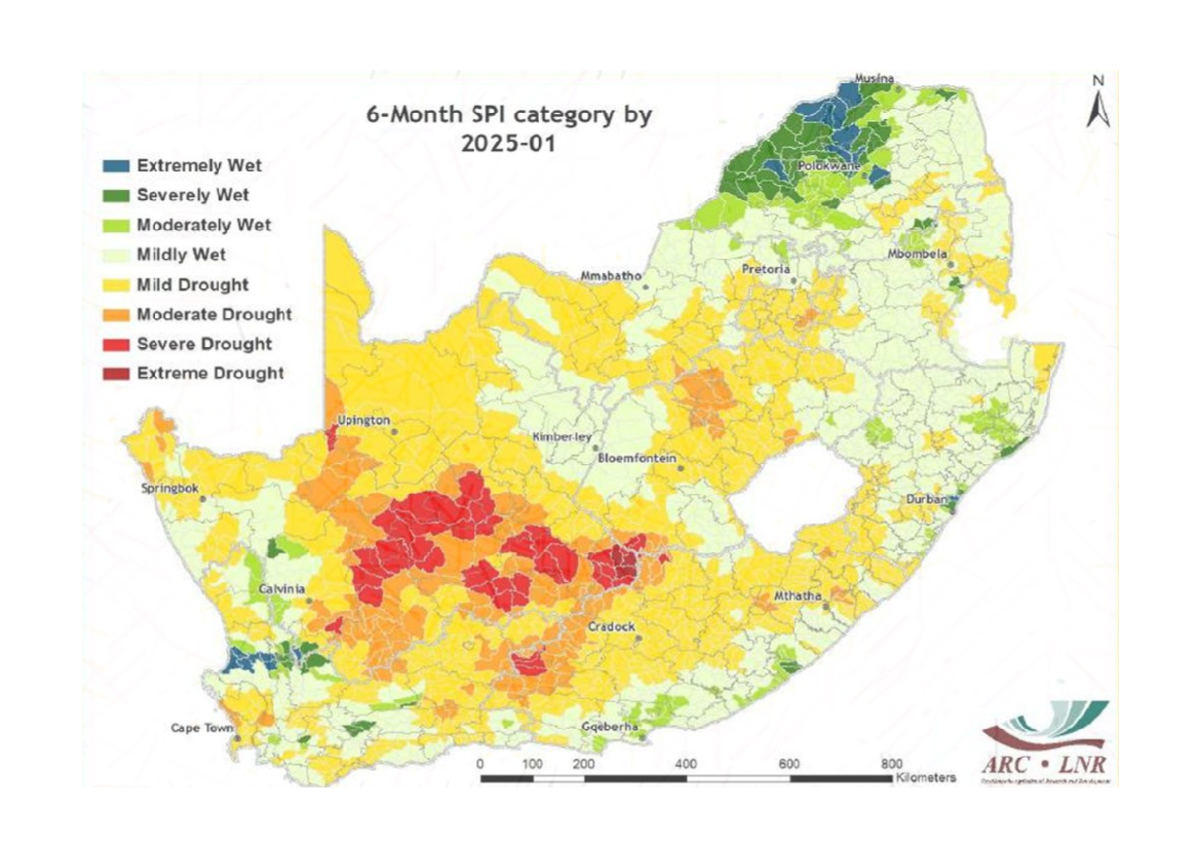Doc3 Map of South Africa - Musina N SPI category A Extremely Wet ...