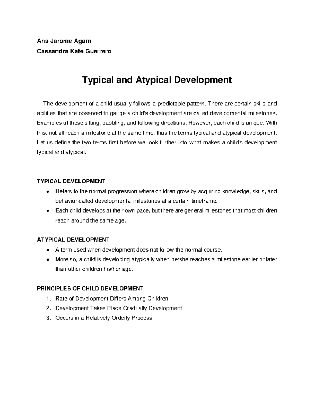 Understanding Typical and Atypical Child Development: Key Milestones ...