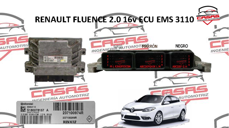 Renault Fluence 2.0 16v ECU EMS 3110 Pinout & Connections - Studocu