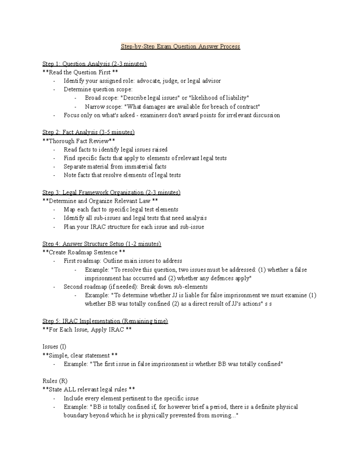 NCA Exam Question Answer Process: Step-by-Step Guide - Studocu