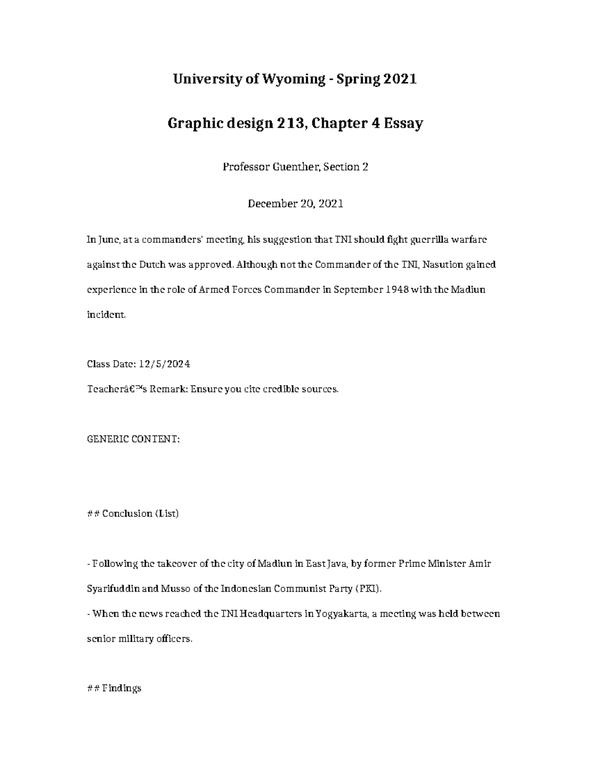 Graphic Design 213: Chapter 4 Essay on TNI's Guerrilla Warfare Strategy ...