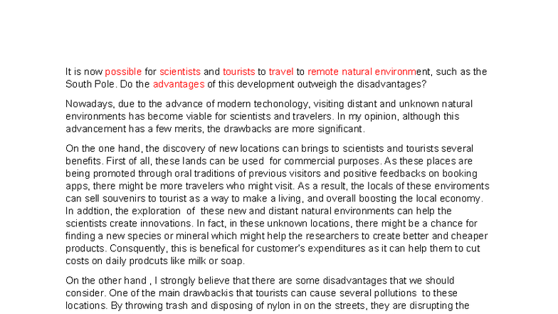 Advantages and Disadvantages of Remote Travel for Scientists and ...