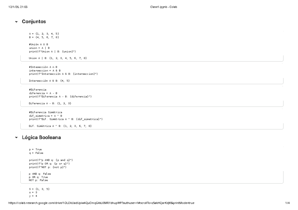 Clase 1: Introducción a Python y Programación en Colab - Studocu