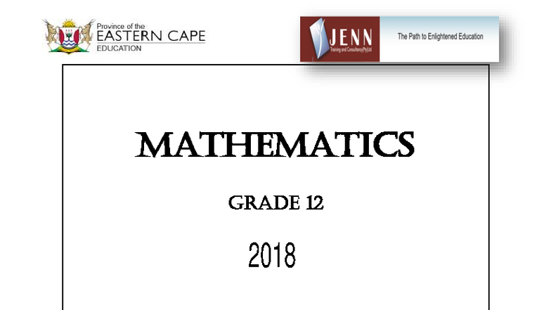 MATHEMATICS GRADE 12 2018: Algebra, Equations & Inequalities Notes ...