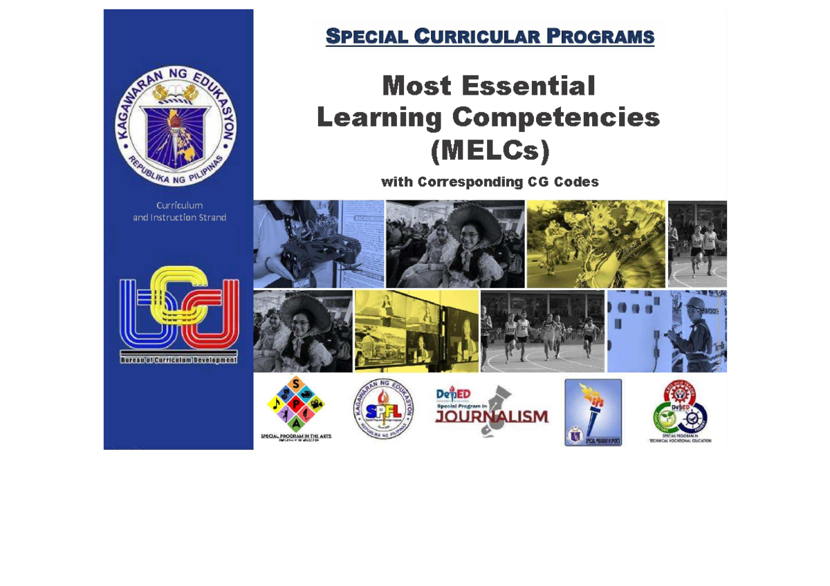 MELCs for SPTVE: Essential Learning Competencies for Grade 7-10 - Studocu