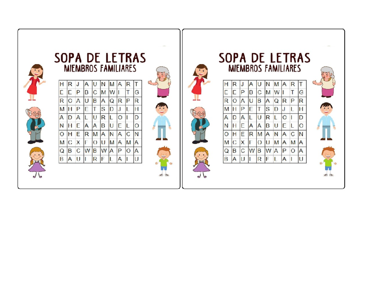 Proyecto 3: Actividades sobre "La mejor familia del mundo" - Studocu