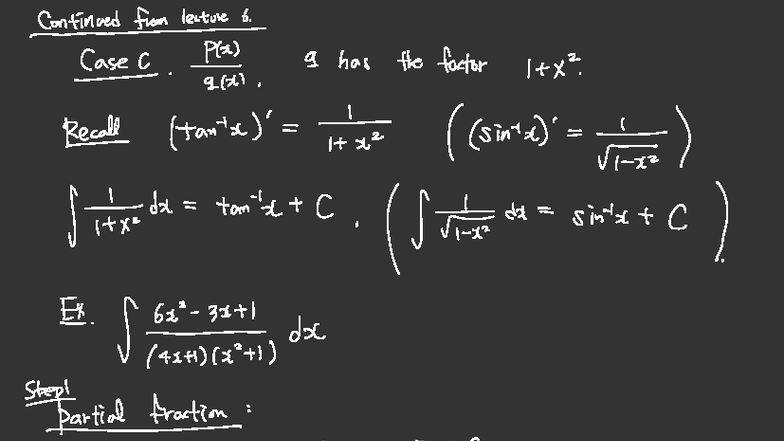 Lecture 7 - Rational Functions and Integrals in Calculus - Studocu