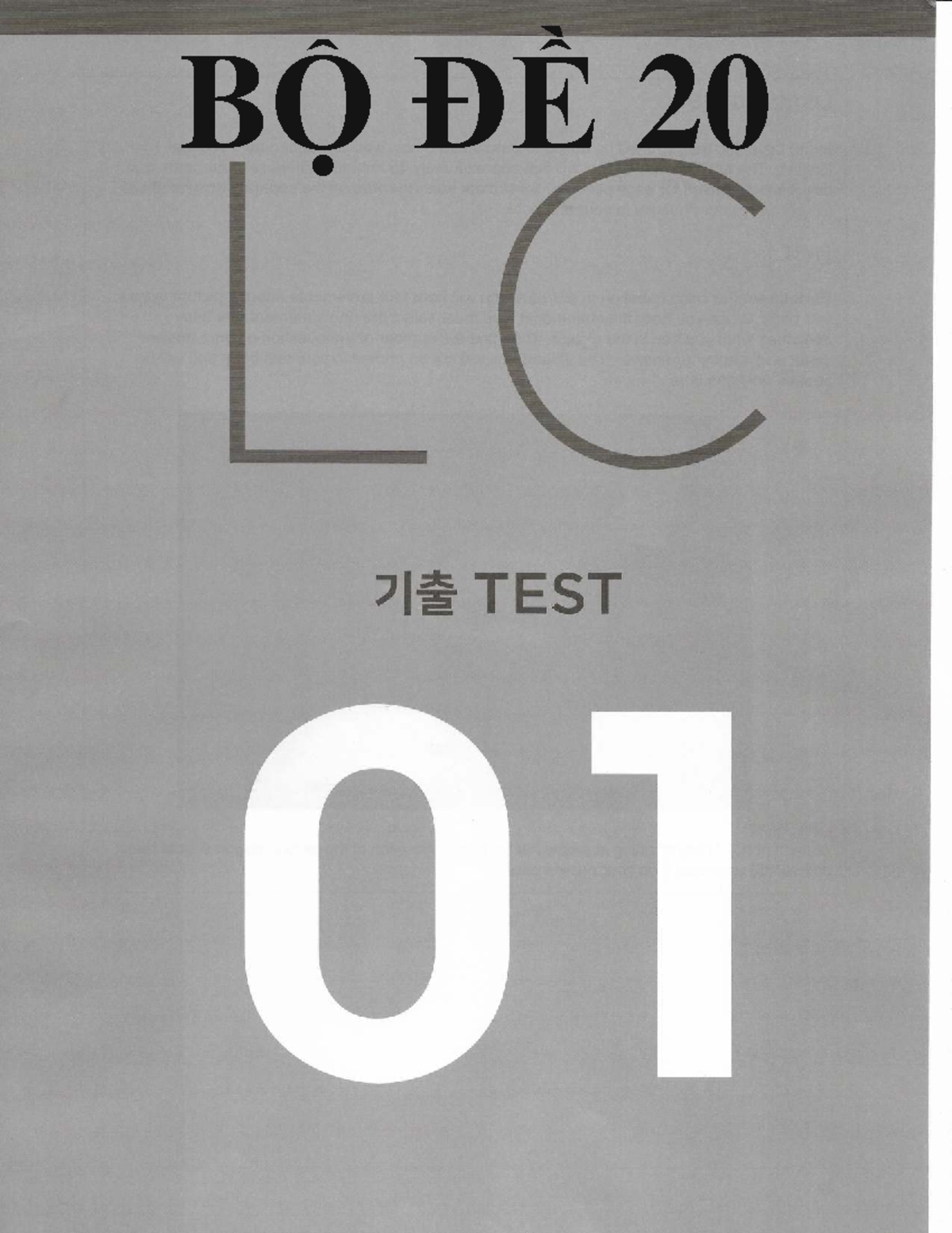 TEST HK BO DE 20 Listening Test - Practice Questions and Directions ...