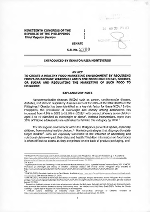 S.B. No. 2709 - Promoting Local Government Fiscal Autonomy in the ...