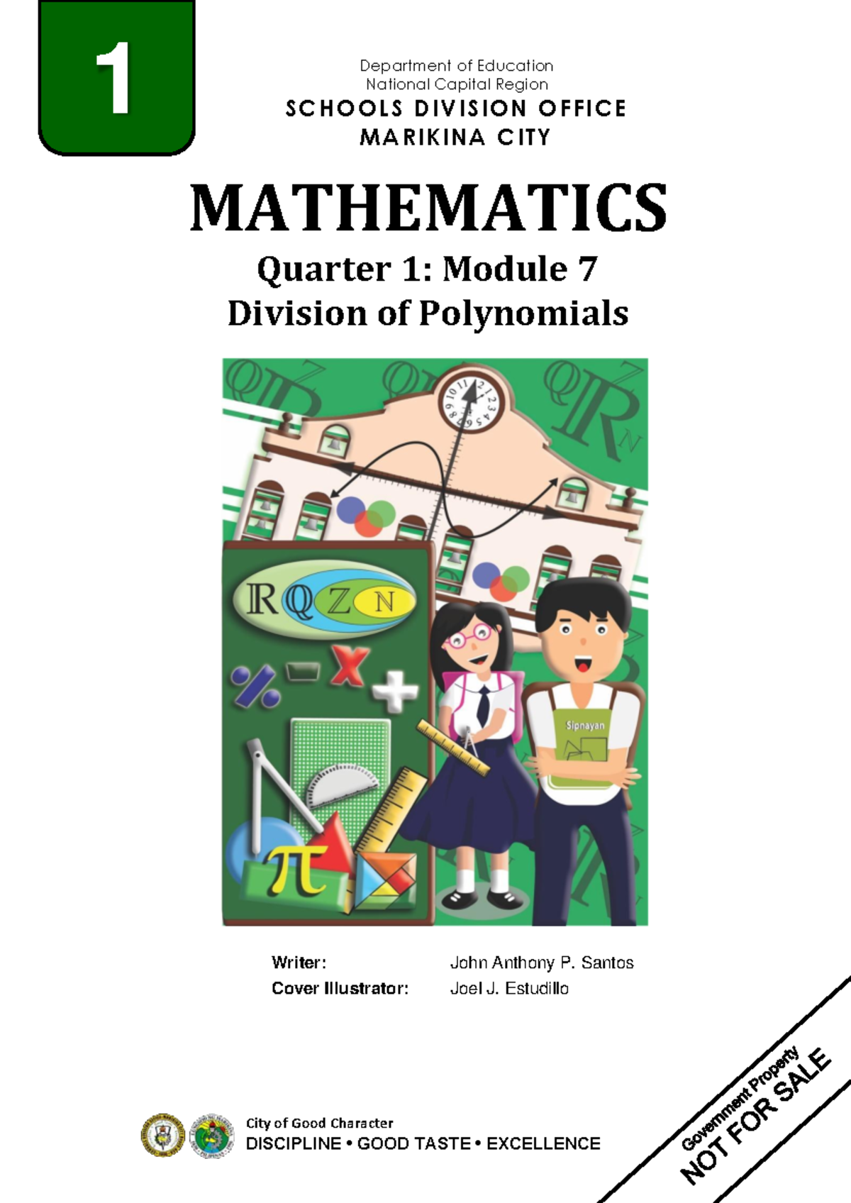 MATH GR10 QTR1: Module 7 - Division of Polynomials - Studocu