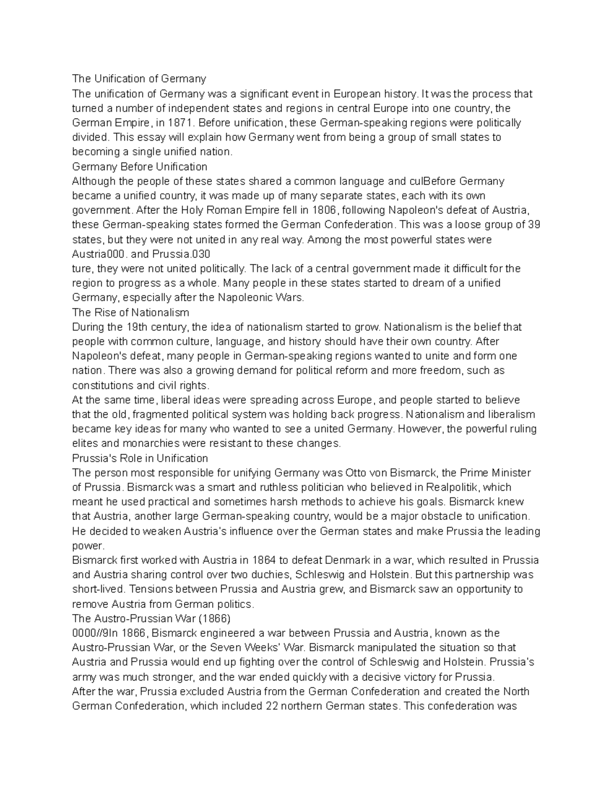 The Unification of Germany - It was the process that turned a number of ...