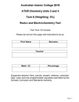 Chemistry ATAR - Grade: 11 - Western Australian Certificate of ...