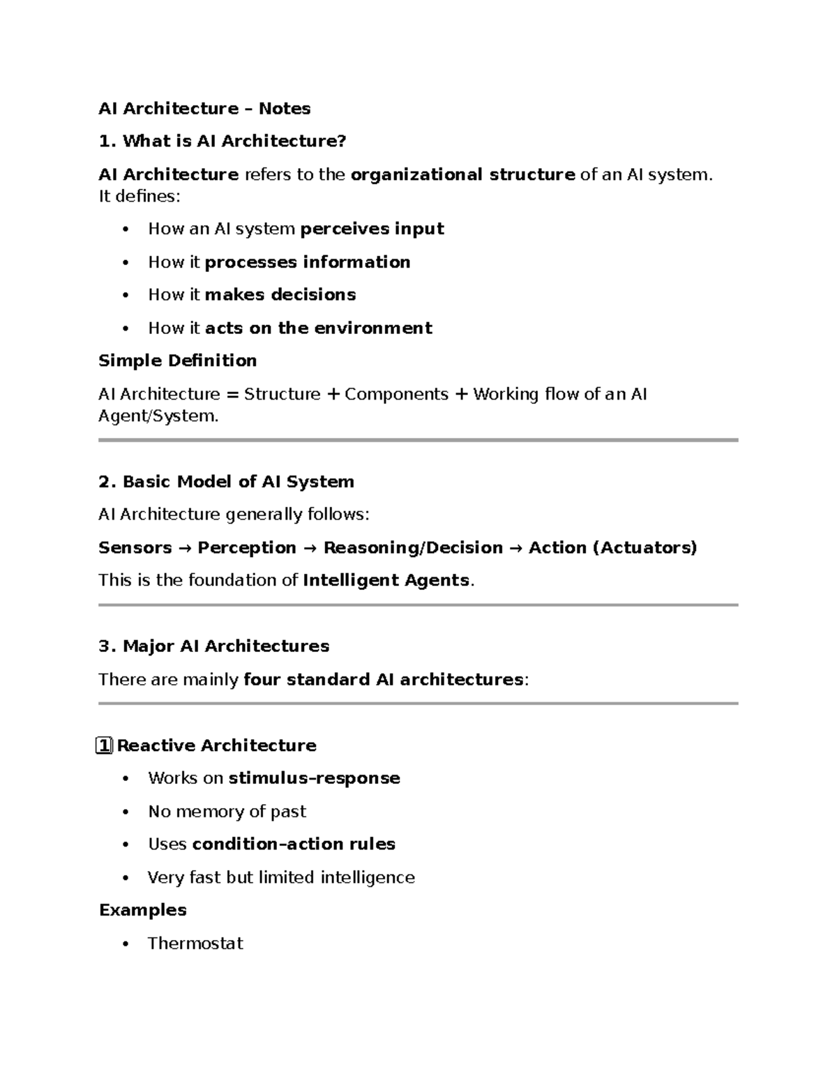 AI Architecture Notes: Understanding AI System Structures and Models ...