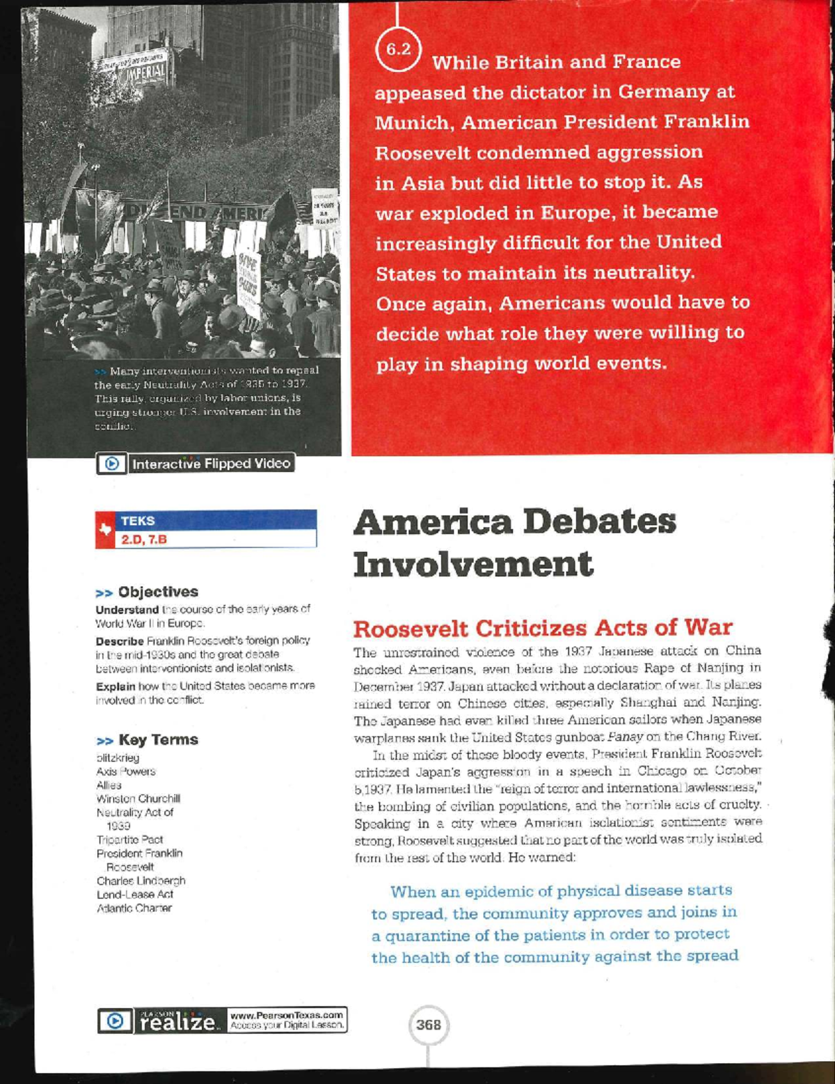 6.2 America Debates Involvement in WWII: Lend-Lease vs. Isolationism ...