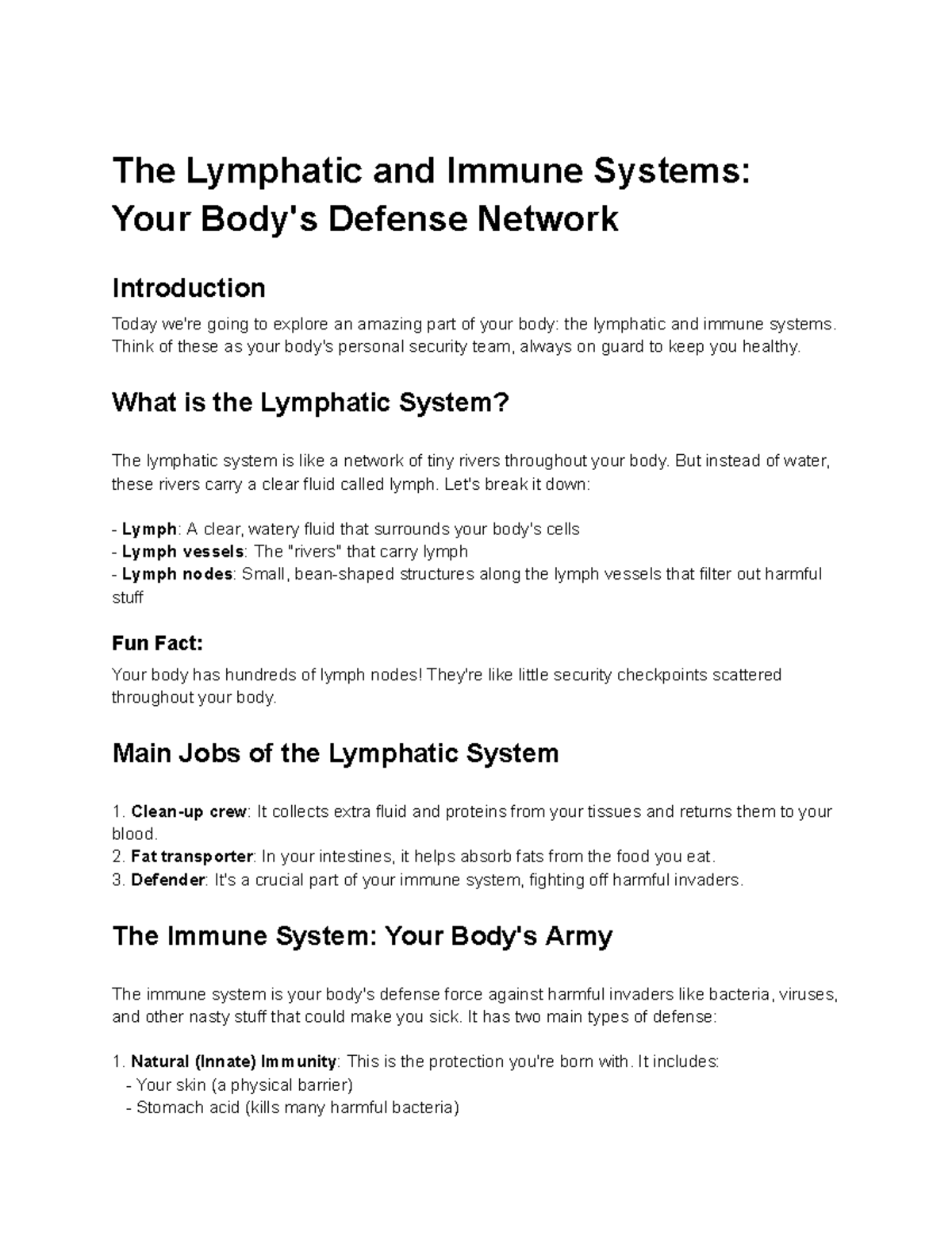 Chapter 14: Lymphatic and Immune System Overview and Functions - Studocu
