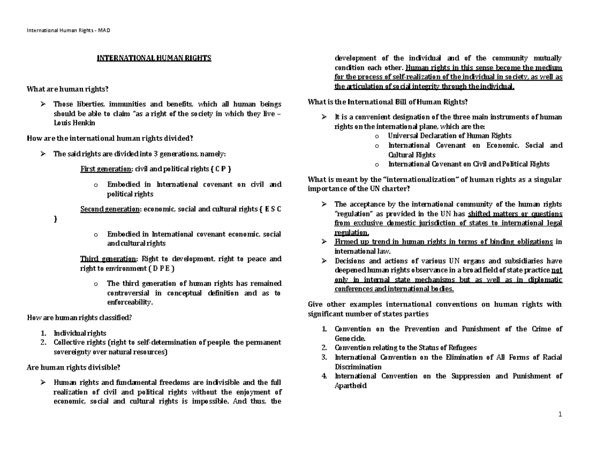 International Human Rights MAD: Understanding the Generations and ...