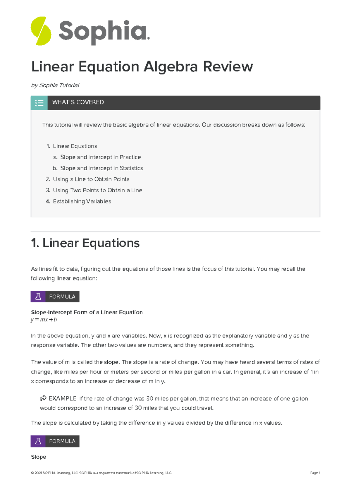 Linear Equations Algebra Review (Version 2) - Studocu
