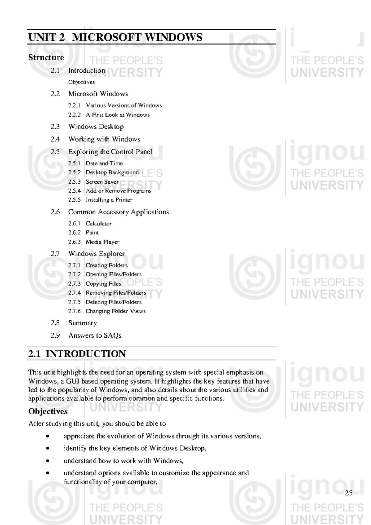 Unit 2: Microsoft Windows Overview and Key Features - Studocu