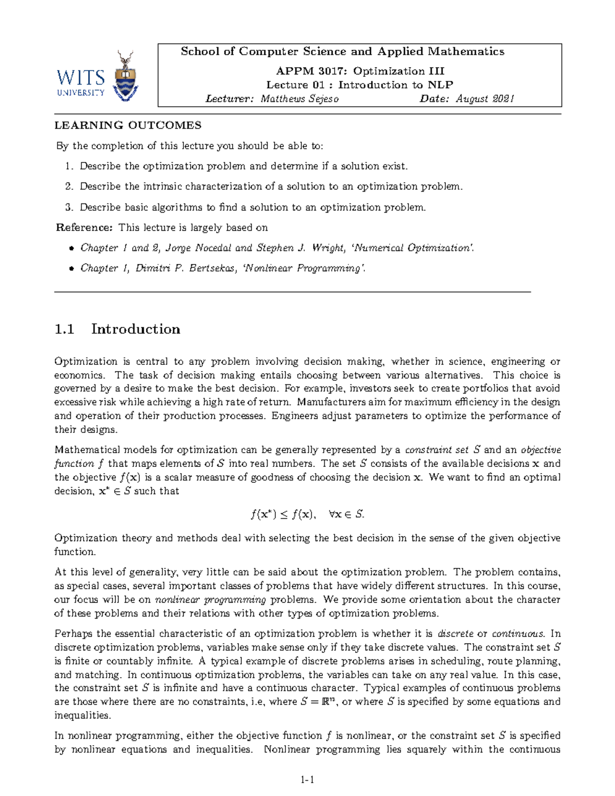 Lecture 01 - Introduction to NLP - School of Computer Science and ...