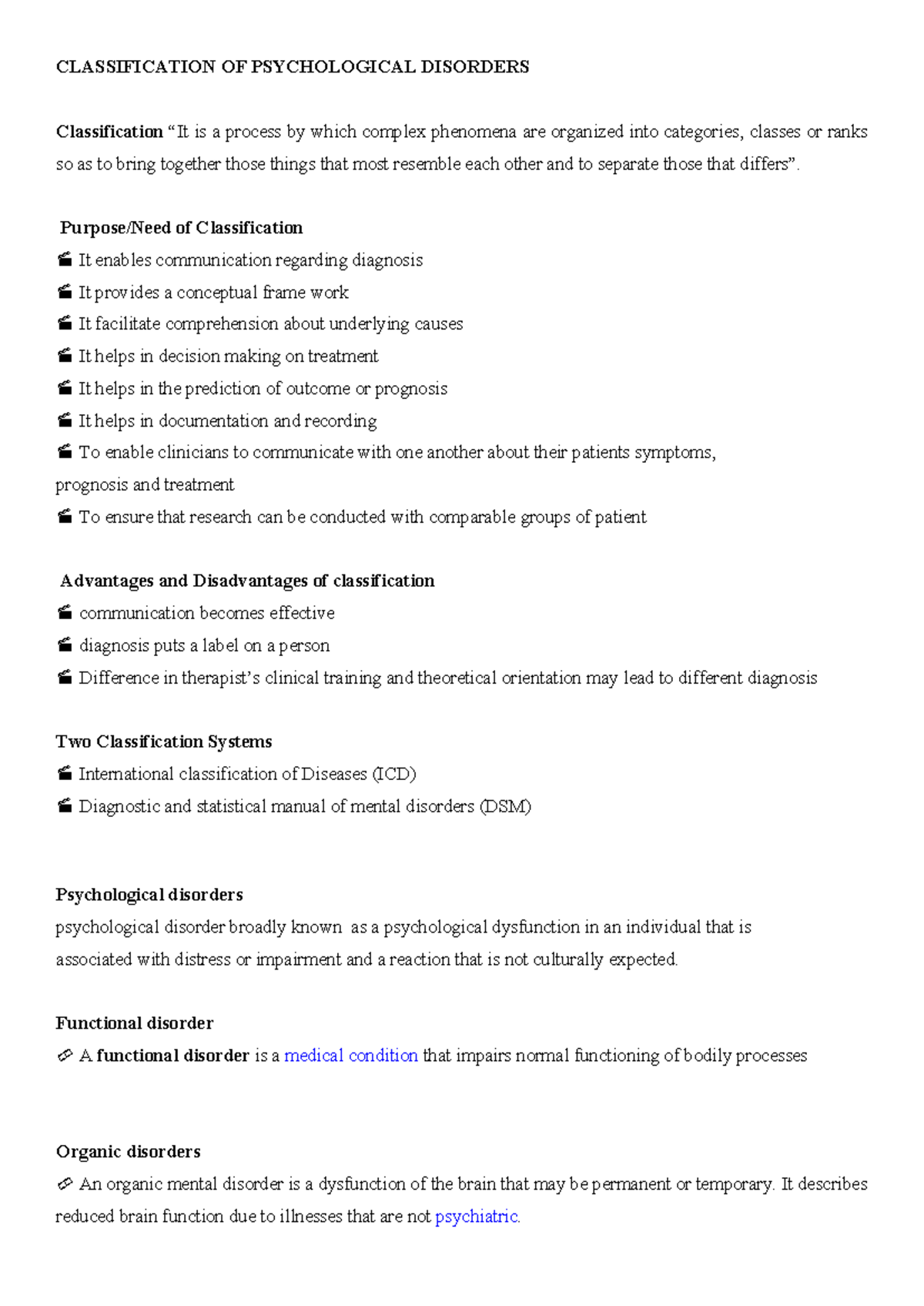 Abnormal Psychology: Classification of Psychological Disorders (113 ...