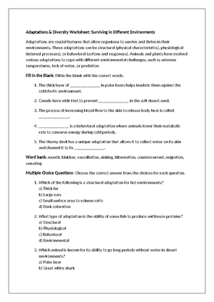 Biology- Unit 2 - Grade: 11 - Victorian Certificate of Education - Studocu