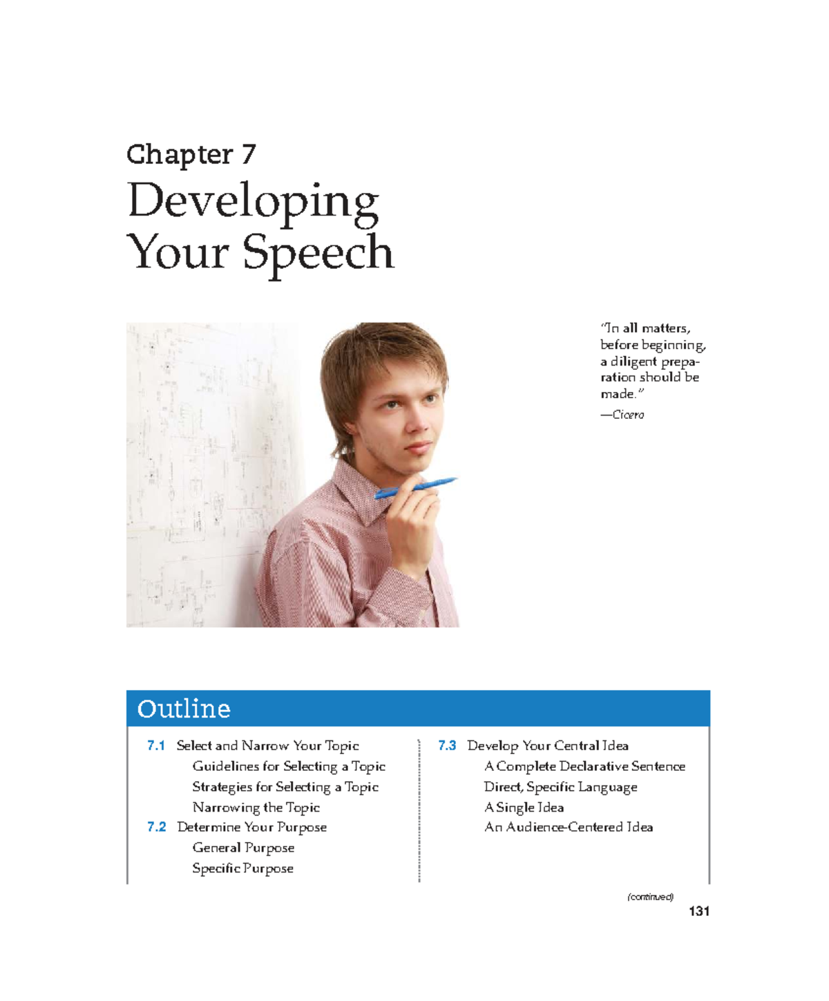 Chapter 7: Developing Your Speech - Key Strategies and Guidelines - Studocu