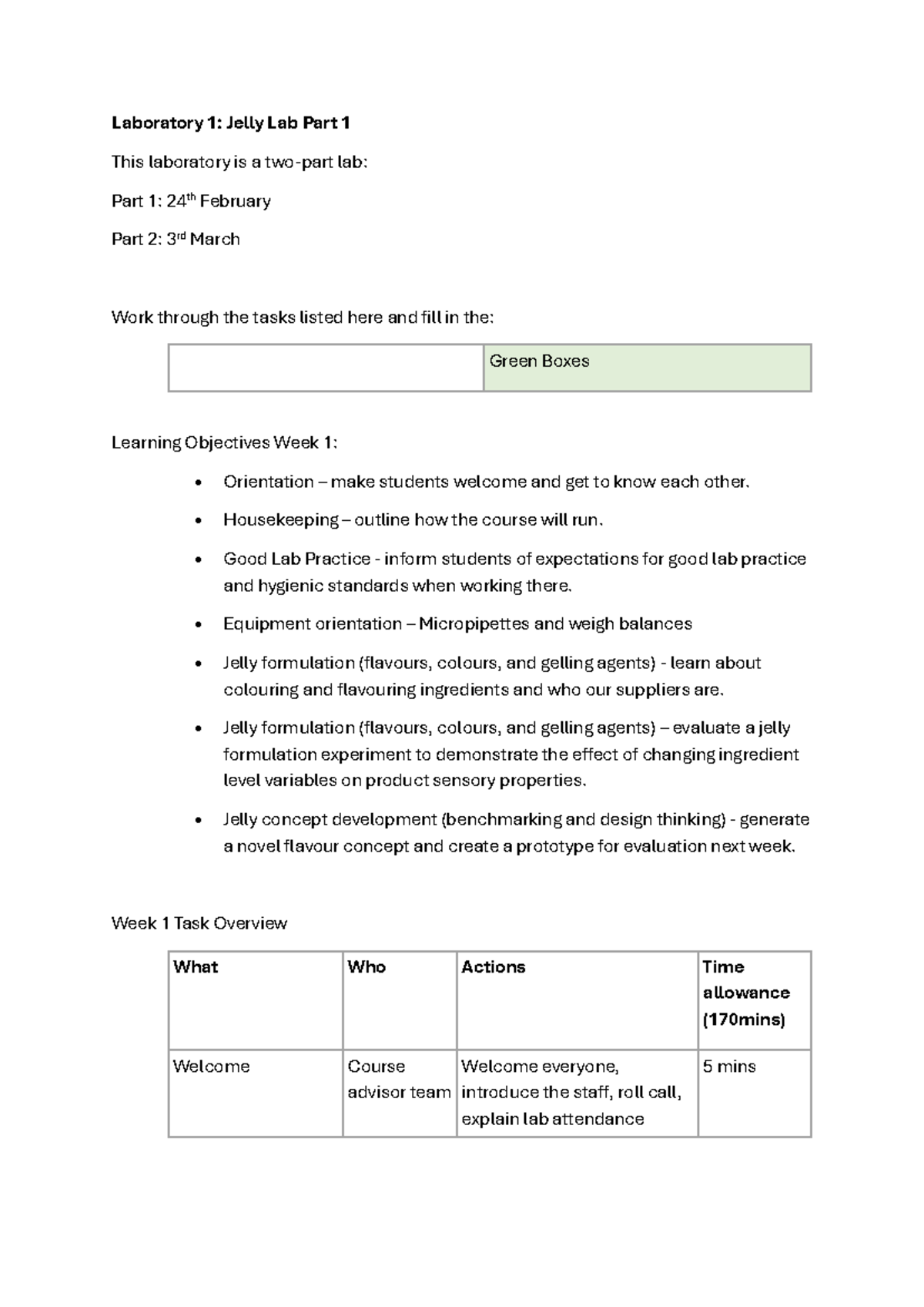FOSC311 Lab 1: Jelly Formulation and Sensory Evaluation Guide - Studocu