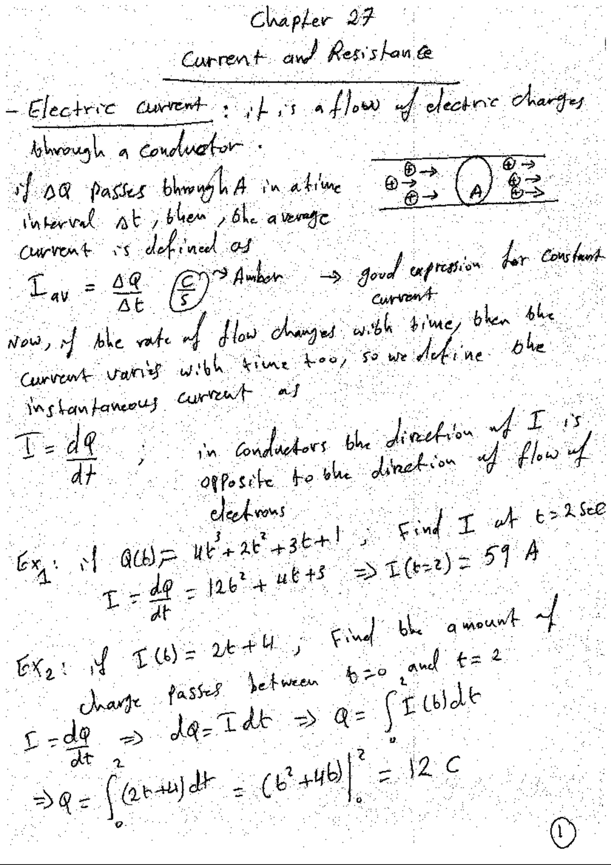 Lecture Notes - Chapter 28: Direct Current Circuits and EMF Analysis ...