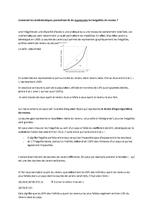 Exercices de Maths Terminale Spe : Théorème des Valeurs Intermédiaires - Studocu