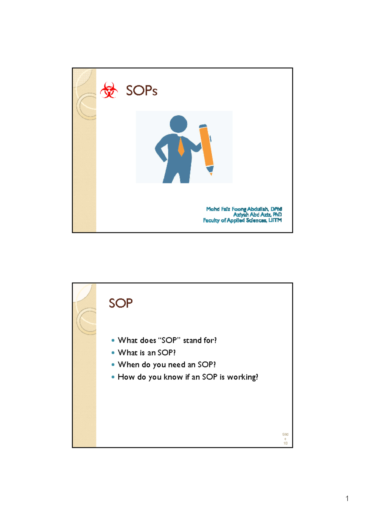 C06 SOP 241026 154022 - Lecture note - SOPsSOPs SOPSOP What does “SOP ...