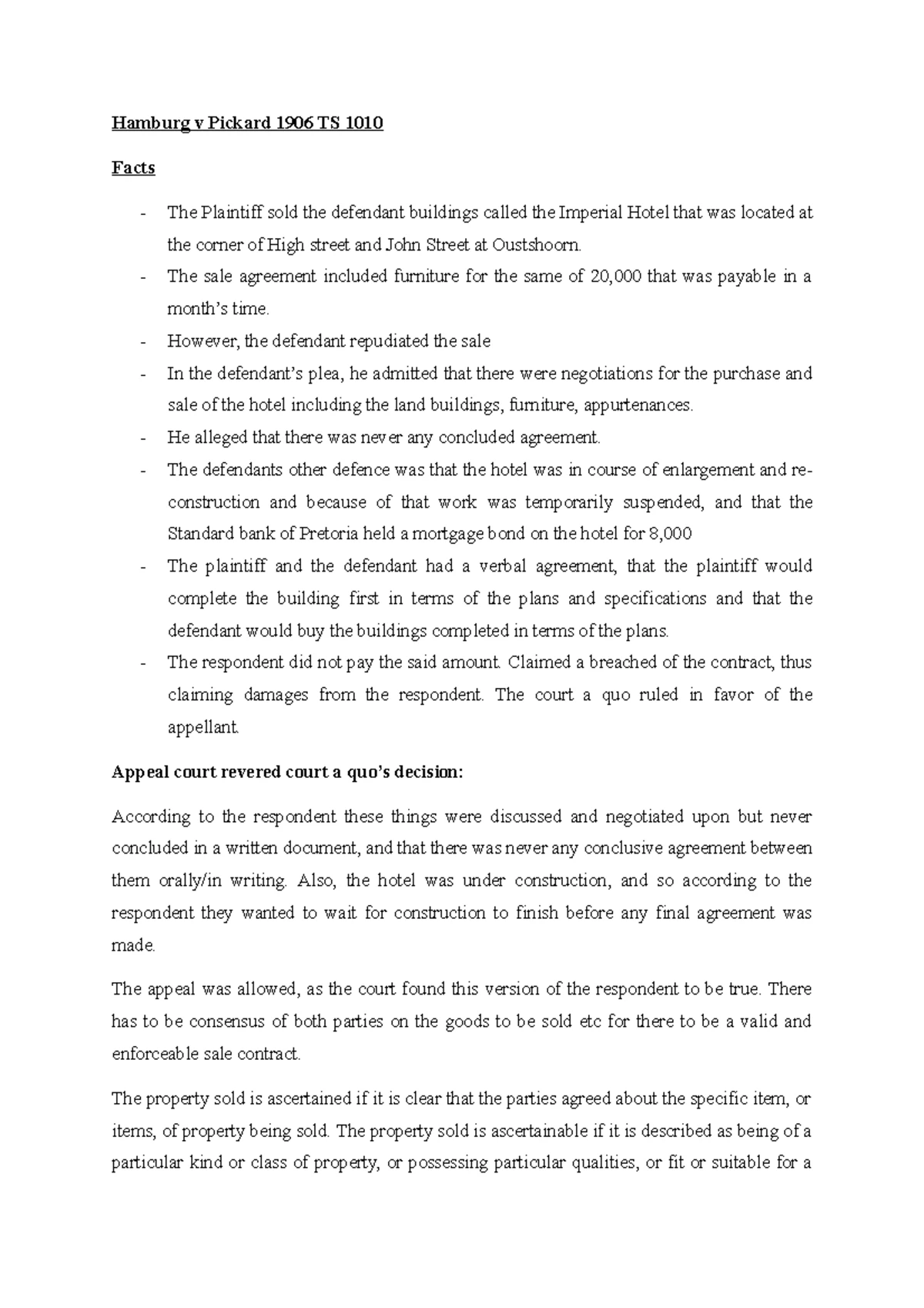 Animus Contrahendi: Key Elements of Contract Law for Legal Studies ...