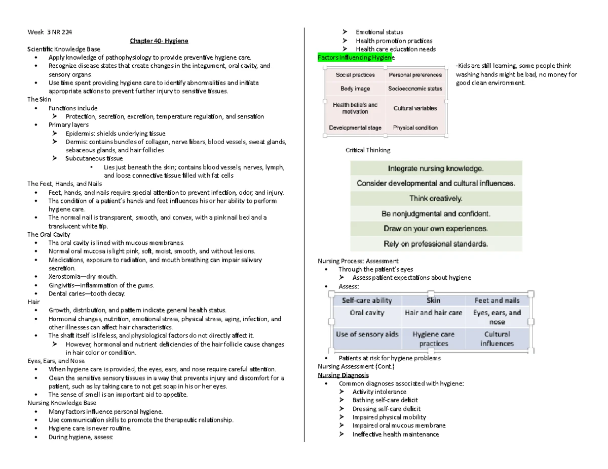 Week 4 Edapt Notes on Enteral and Parenteral Nutrition Fundamentals ...