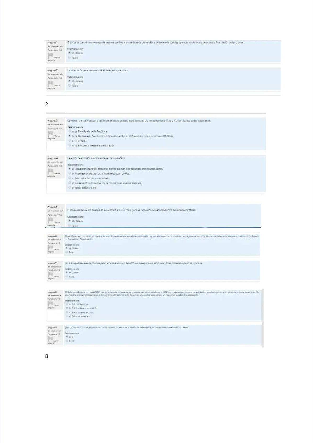 Preguntas y Respuestas Clave - Pdf-uiaf - Compresión de Información - Studocu