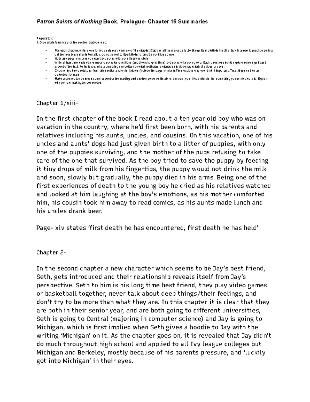 Chapter 6 Analysis and Quotes - The Outsiders (Lit 101) - Studocu